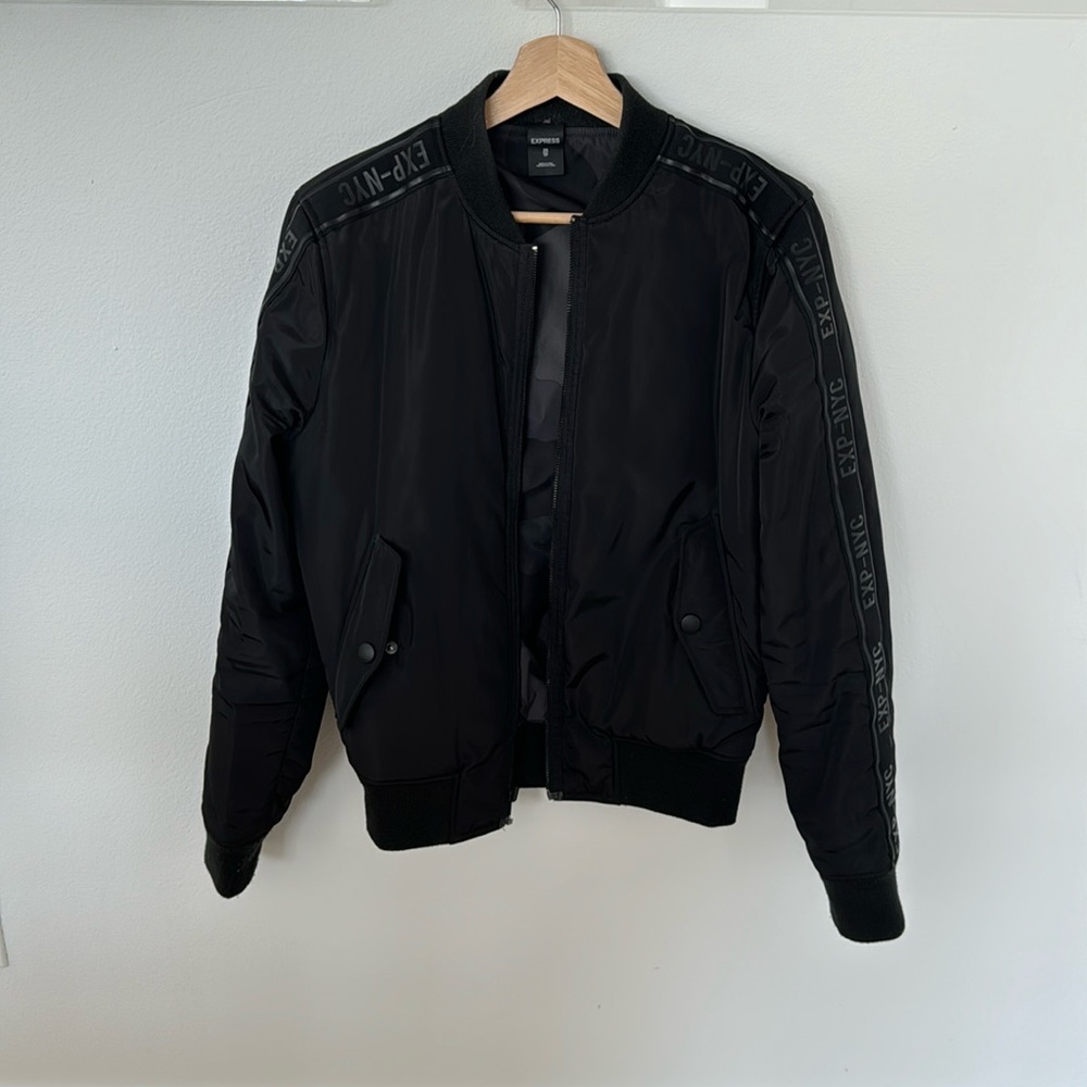 Express Reversible Bomber Jacket Black And Camouflage… - Gem